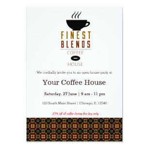 Invitaciones Cafetería | Zazzle.es