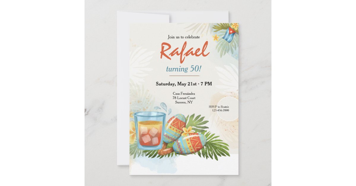 Invitación Celebración cubana | Zazzle.es