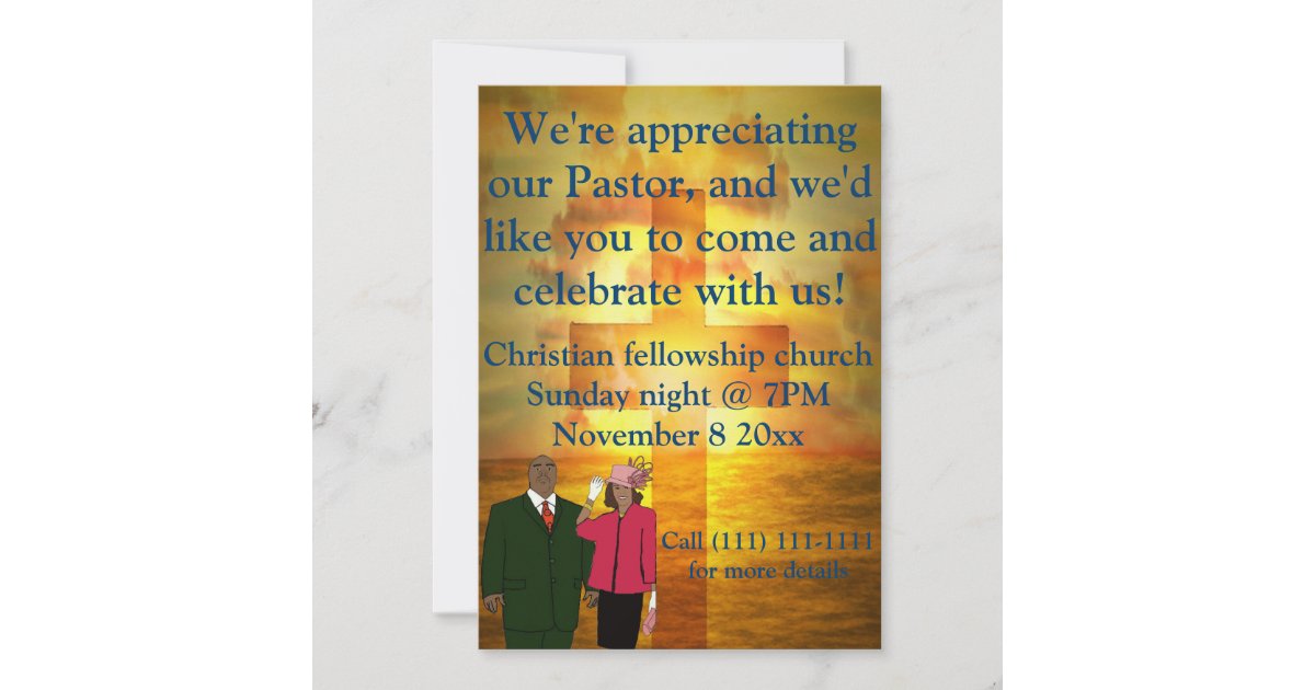 Invitación Celebración por el pastor | Zazzle.es