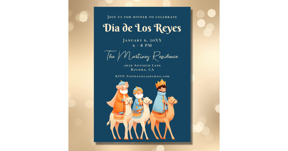 Invitación Cena Día Mexicano De Los Reyes | Zazzle.es