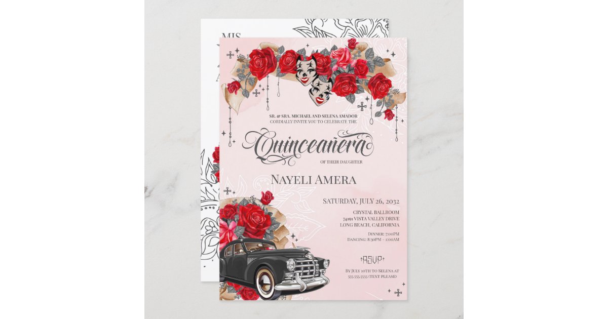 Invitación Chola Chicano Quinceanera | Zazzle.es