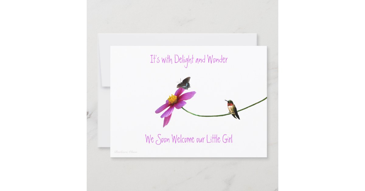 Invitación de Baby Shower del colibrí | Zazzle.es