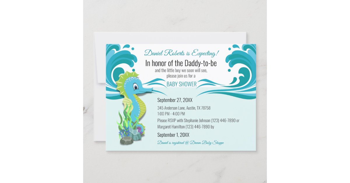 Invitación de Baby Shower para el futuro papá | Zazzle.es