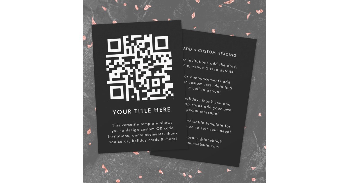 Invitación de Código QR | Invitación Escaneable Ve | Zazzle.es