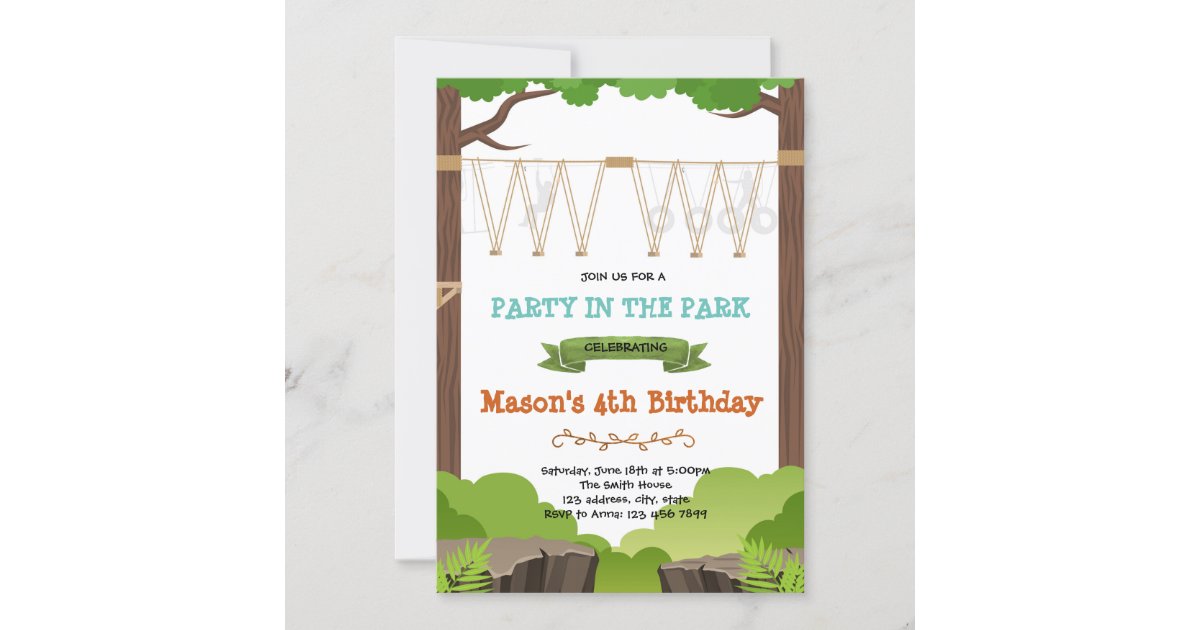 Invitación de cumpleaños de actividad de caminata | Zazzle.es