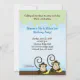 Invitación de cumpleaños de mono tonto 5x7 - Azul | Zazzle.es