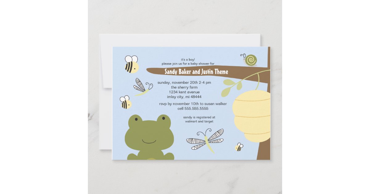 Invitación de ranas y amigos | Zazzle.es