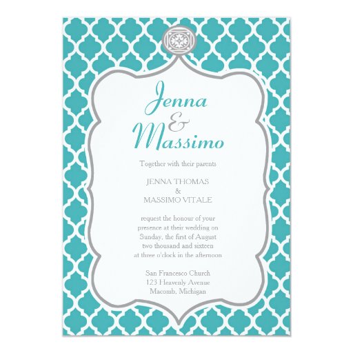 Bordes para invitaciónes de boda turquesa - Imagui
