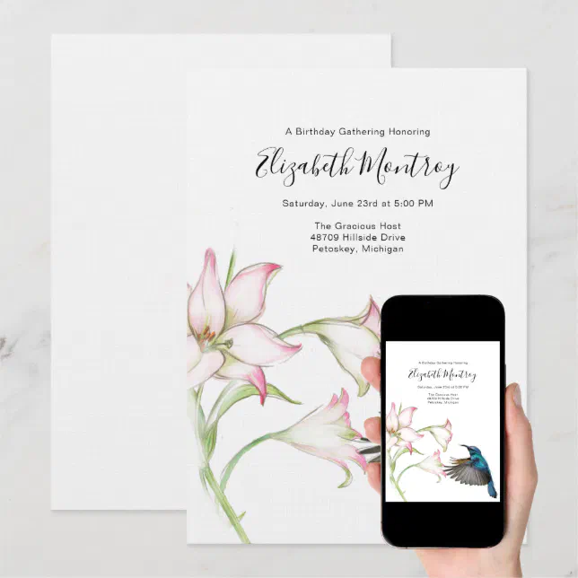 Invitación del colibrí | Zazzle.es