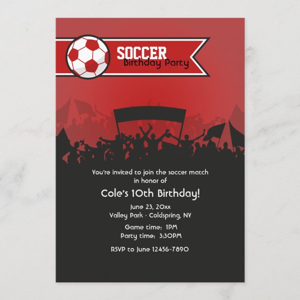 Invitaciones Soccer | Zazzle.es