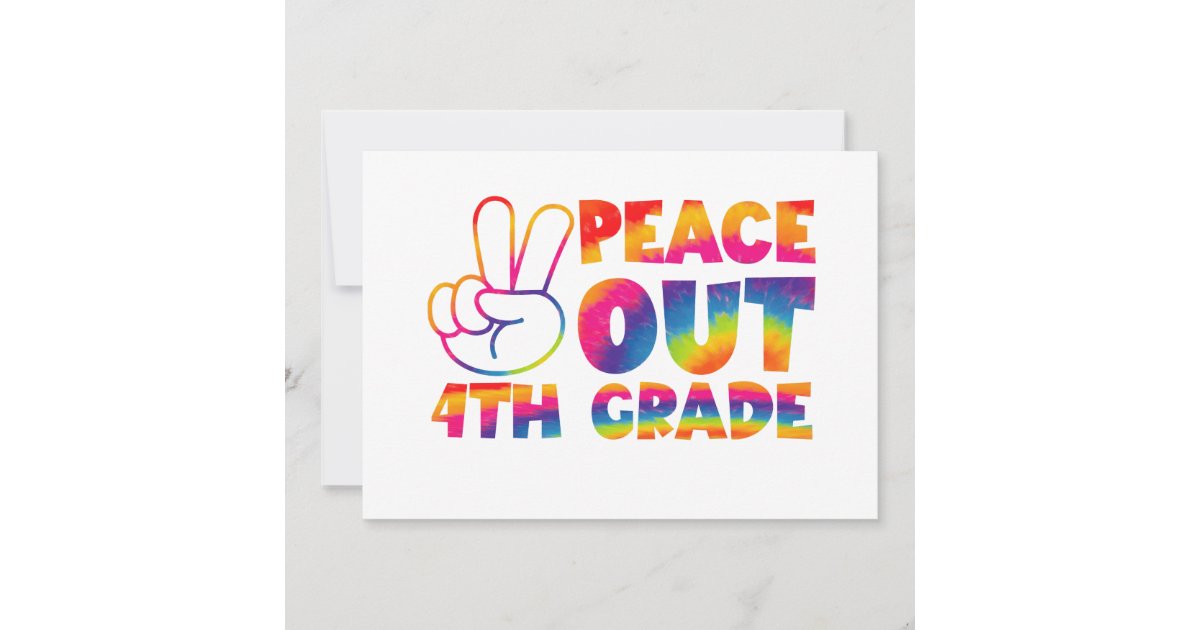 Invitación El Día Pasado, 4º Grado, De La Paz | Zazzle.es