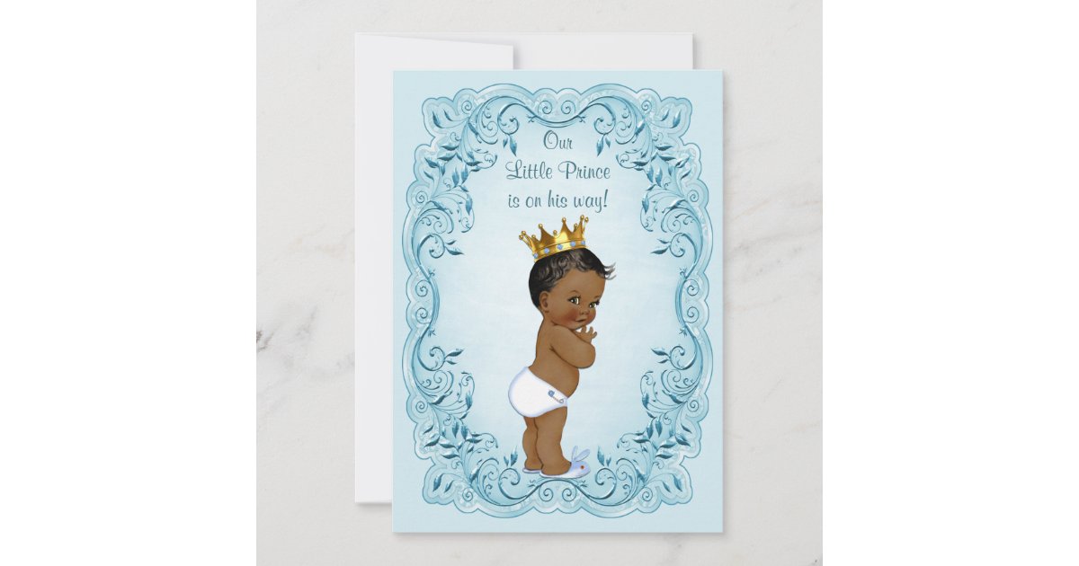 Invitación El Principito Azul deja Baby Shower | Zazzle.es
