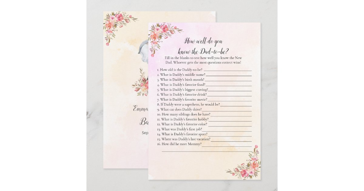 Invitación Elephant Baby Shower que conoce a papi mejor juego | Zazzle.es