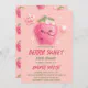 Invitación Es un Chica Berry Sweet Strawberry Baby Shower | Zazzle.es
