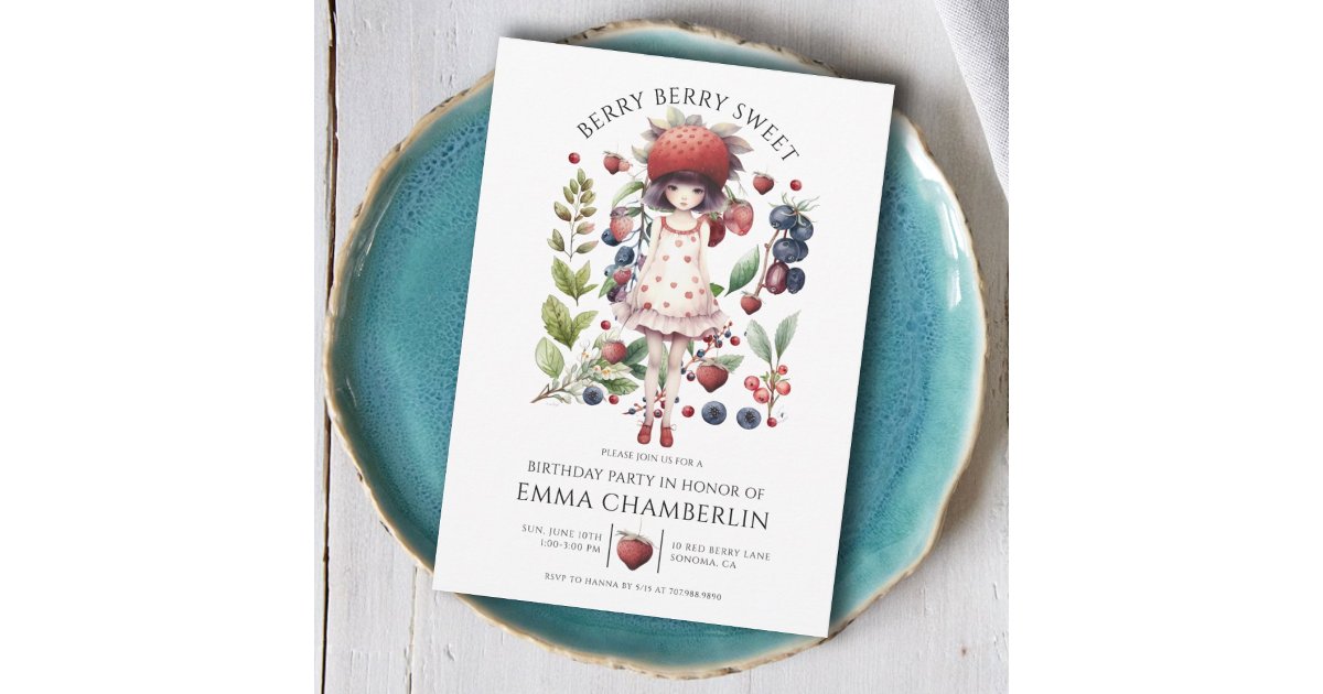 Invitación Espectacular fiesta de cumpleaños del Chica Berry | Zazzle.es
