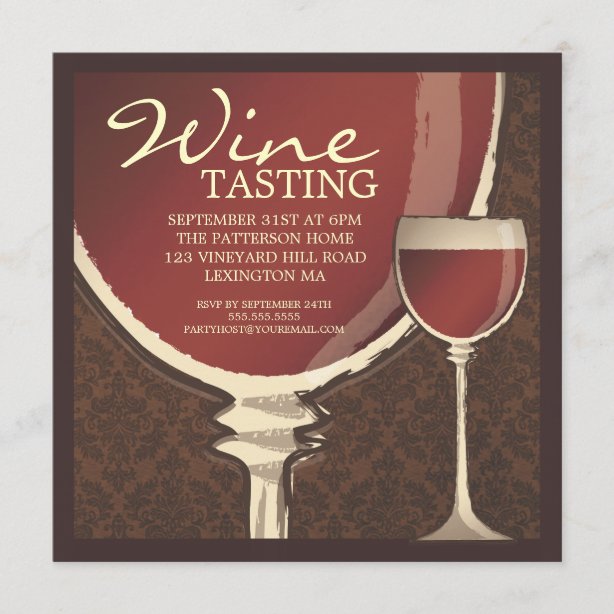 Invitaciones Vino Rojo | Zazzle.es