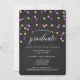 Invitación Graduación de tablero de Chalkboard de Confetti mo | Zazzle.es
