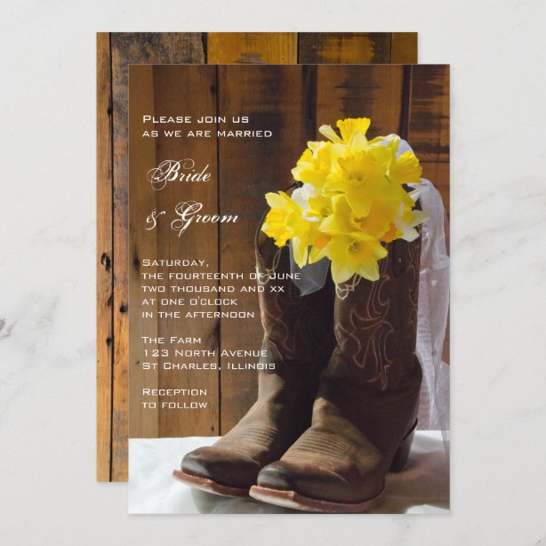 Invitaciones de boda vaquera | Zazzle.es