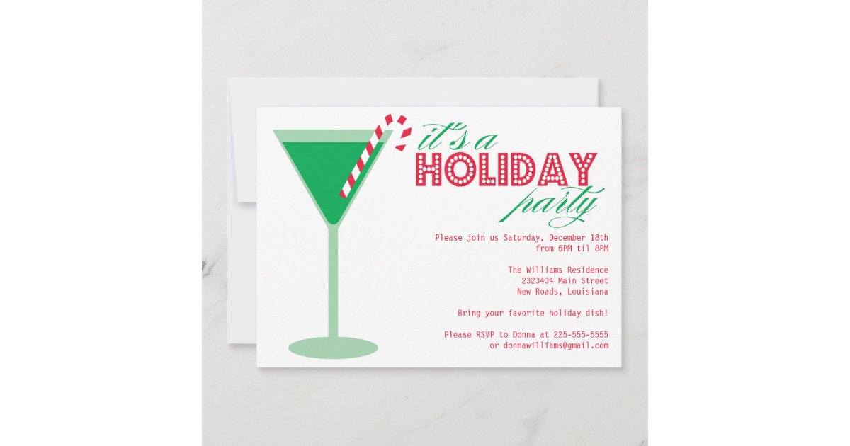 Invitación Martini de vacaciones | Zazzle.es
