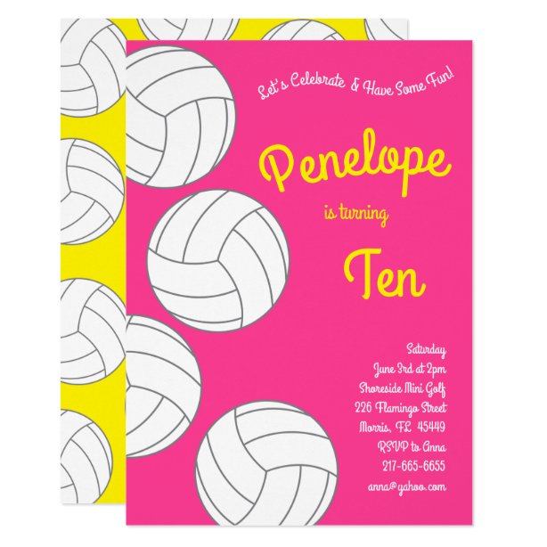 Invitaciones Voleibol | Zazzle.es