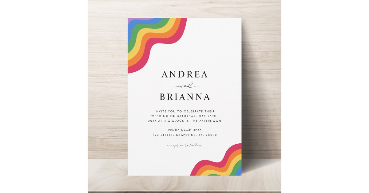 Invitación Orgullo arcoiris LGBTQ Gay código QR orgullo todo | Zazzle.es