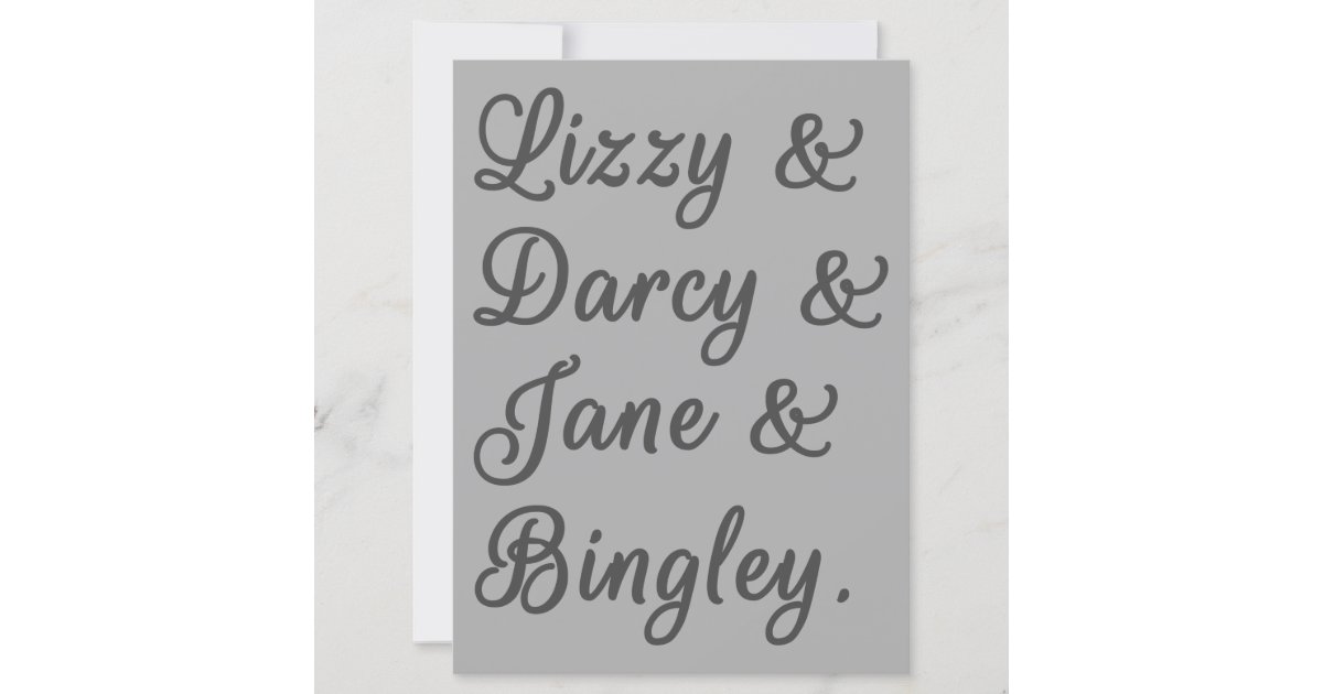 Invitación Orgullo y prejuicio | Zazzle.es