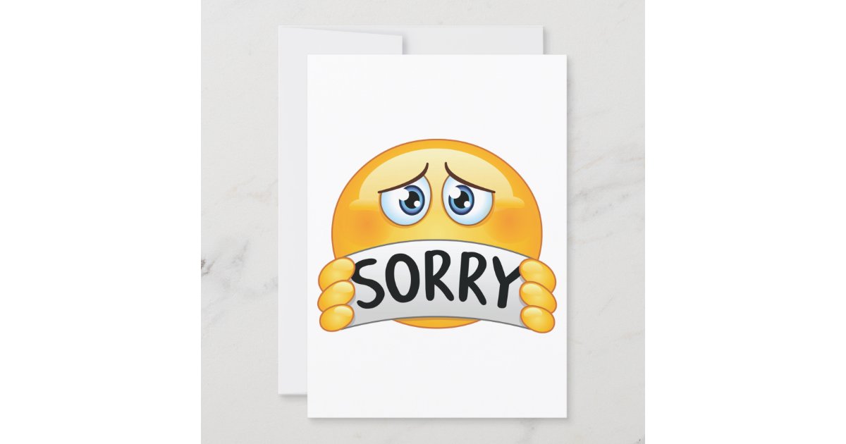 Invitación Perdón Emoticon | Zazzle.es