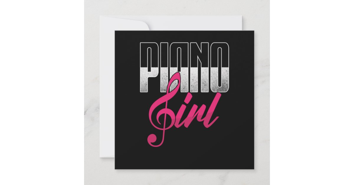 Invitación Piano Chica Pianista Pianista Músico Gif | Zazzle.es