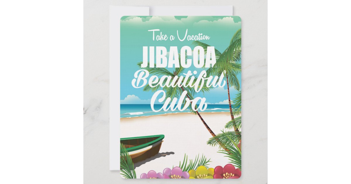 Invitación Poster de vacaciones Jibacoa Cuba | Zazzle.es