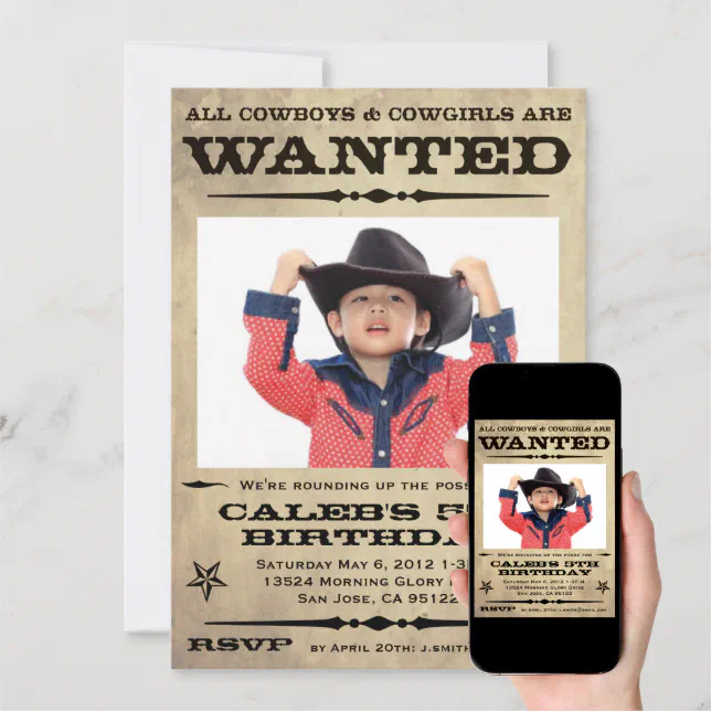 Invitación Se busca Fiesta de niños Posters | Zazzle.es
