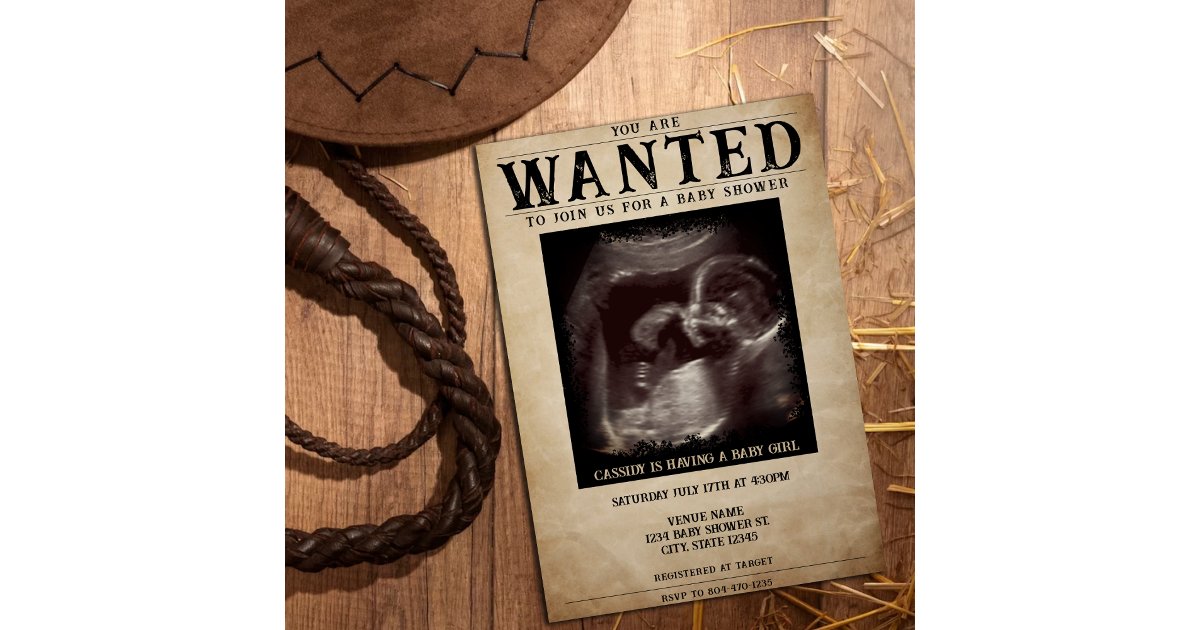 Invitación Se busca Poster Baby Shower | Zazzle.es