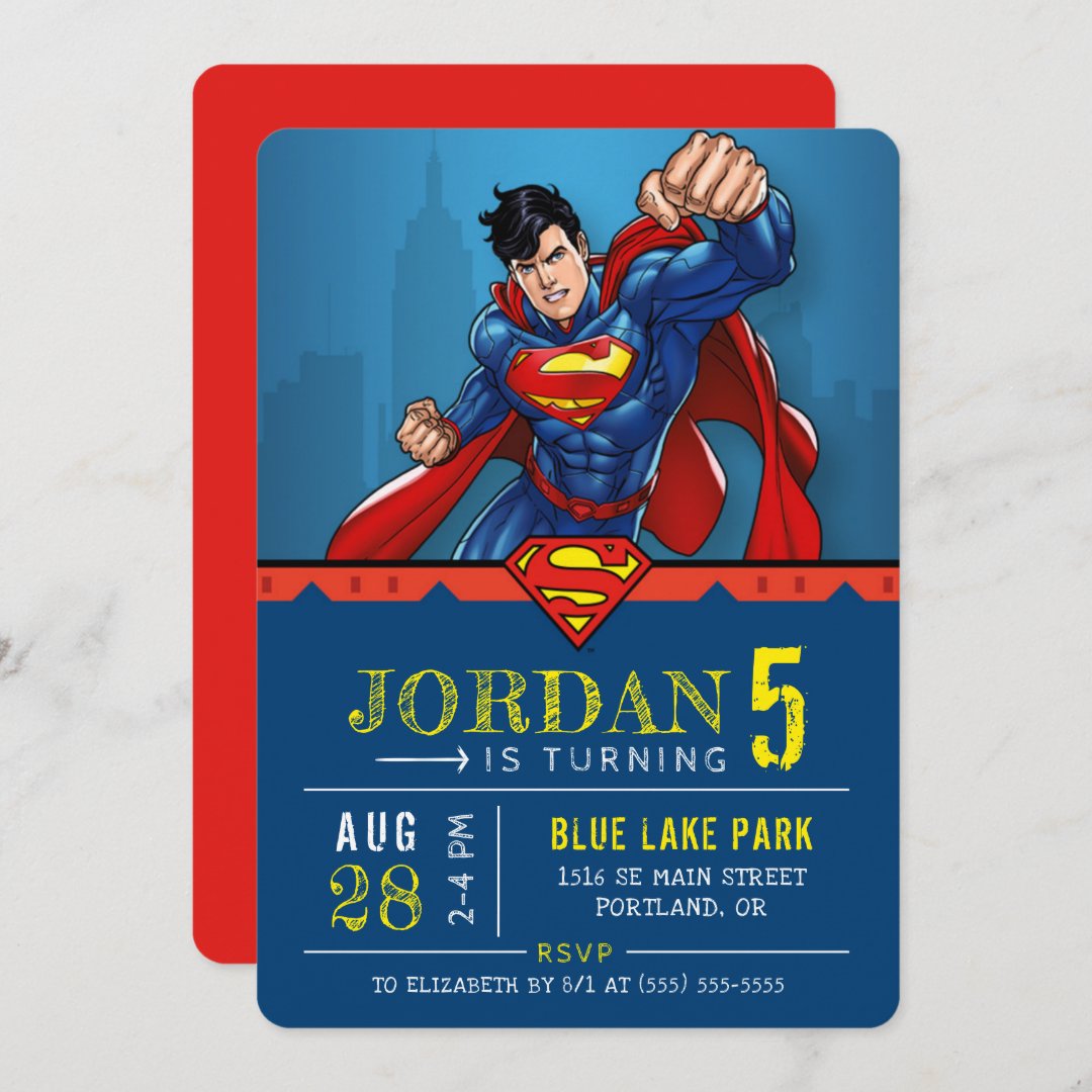 Invitación Superman | Cumpleaños feliz | Zazzle.es