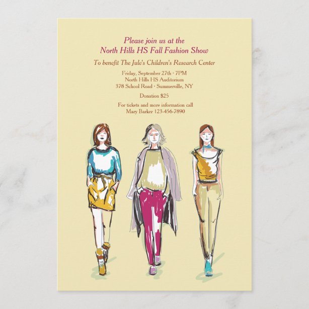 Invitaciones Desfile De Moda | Zazzle.es