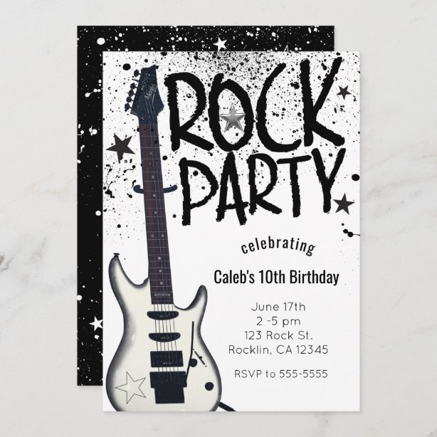 Invitaciones Banda De Rock | Zazzle.es