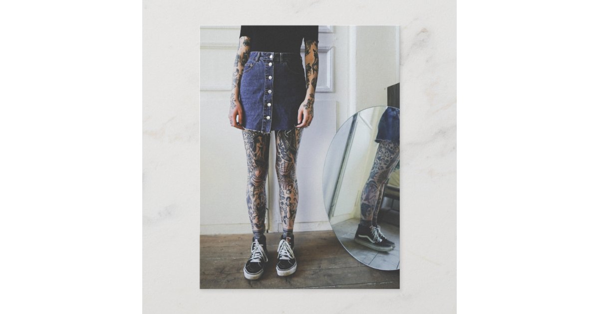 La tibia postal de fotos de Tattoo | Zazzle.es