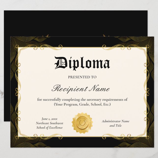 Certificados De Graduación Editables