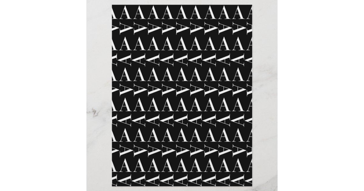 Lámina Letra inicial A de monograma | Zazzle.es