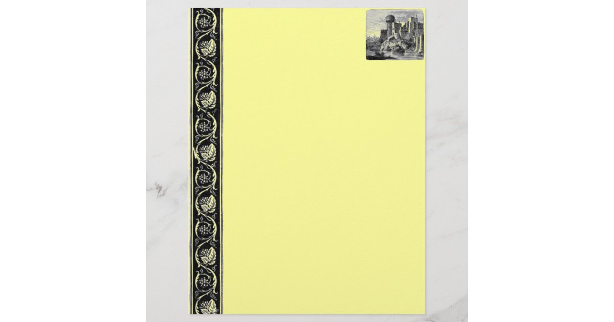 Lámina Letterhead de castillo medieval | Zazzle.es
