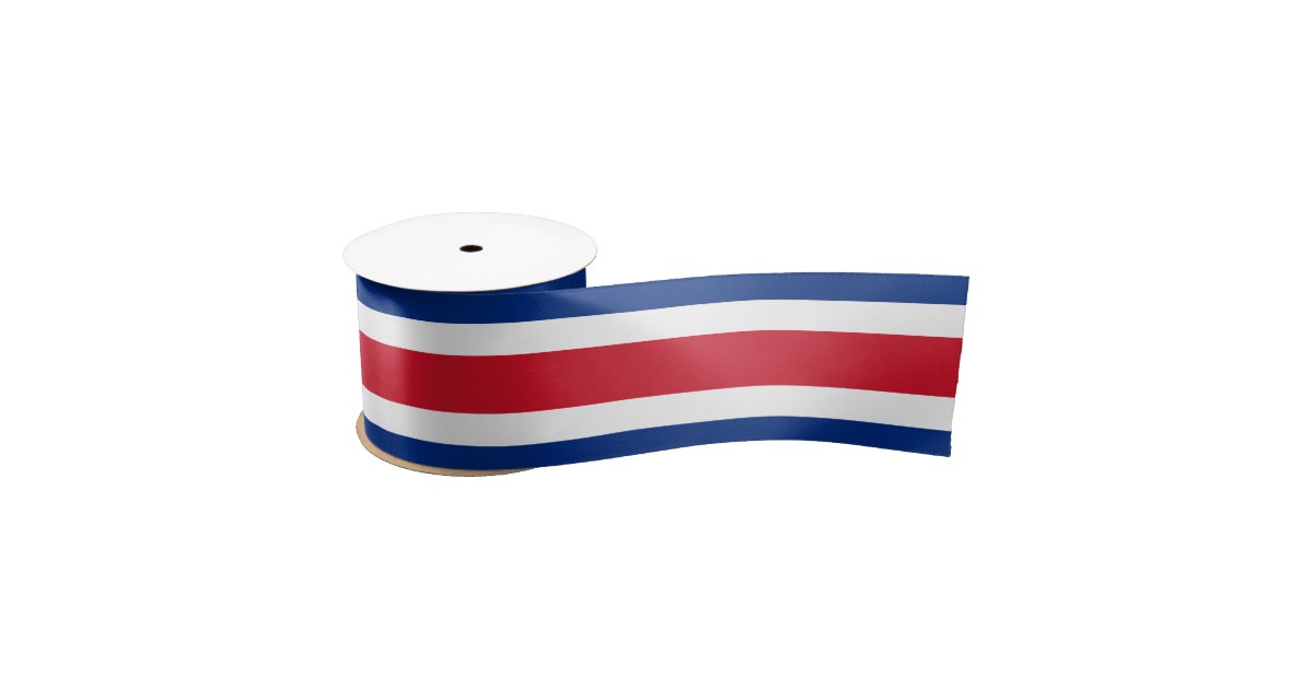 Lazo De Raso Bandera de Costa Rica | Zazzle.es