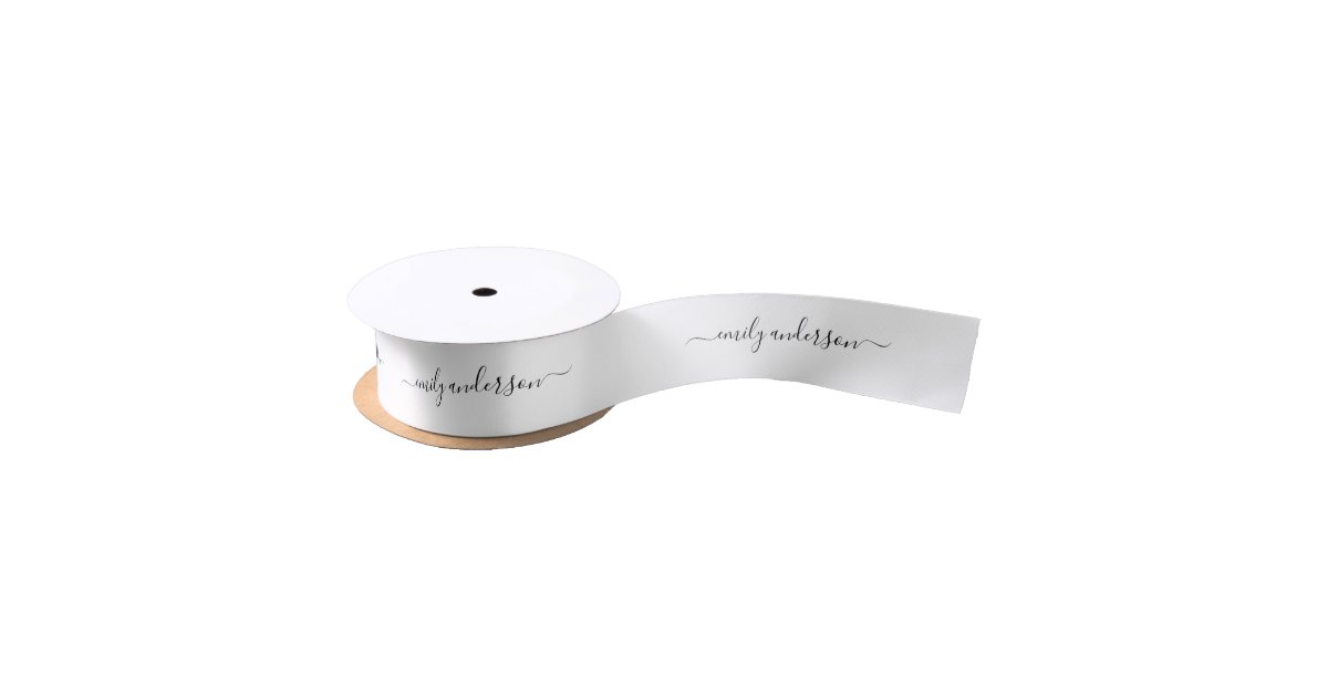 Lazo De Raso Guión de caligrafía de texto o marca de nombre mod | Zazzle.es
