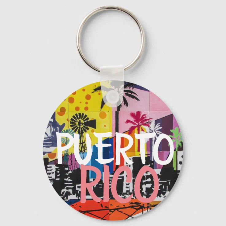 Llavero Keychain de Puerto Rico | Zazzle.es
