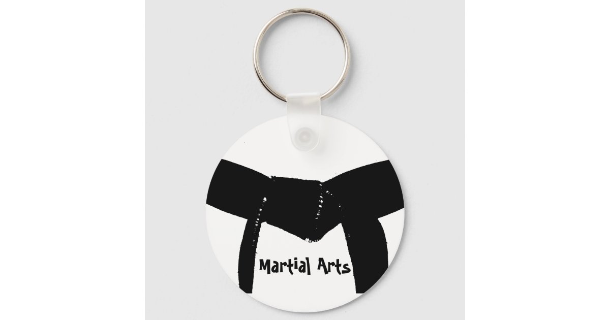 Llavero Martial Arts Black Belt Keychain | Zazzle.es