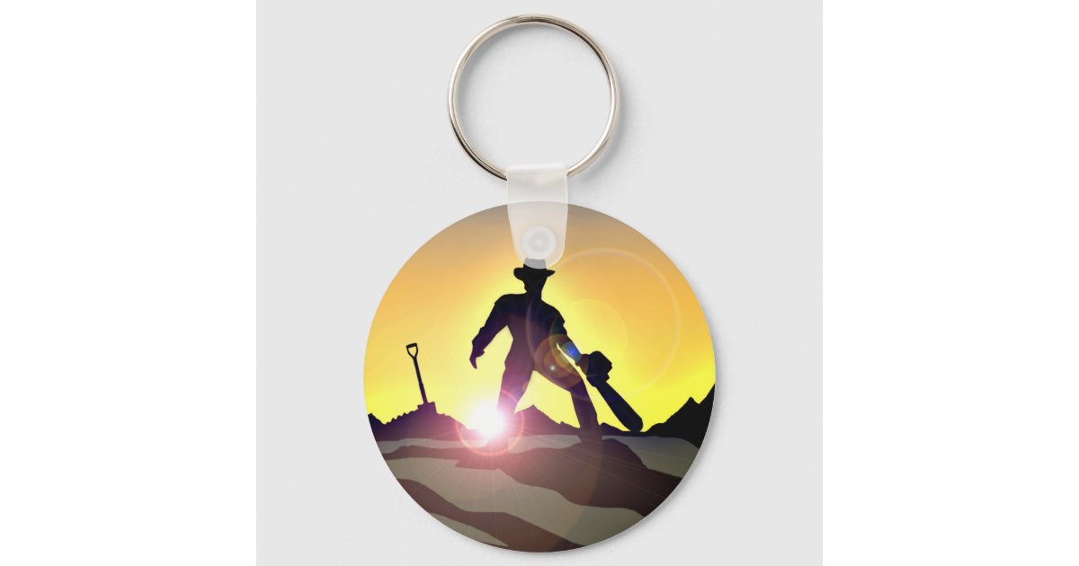 Llavero RWAC: Vaquero Chainsaw Spade | Zazzle.es