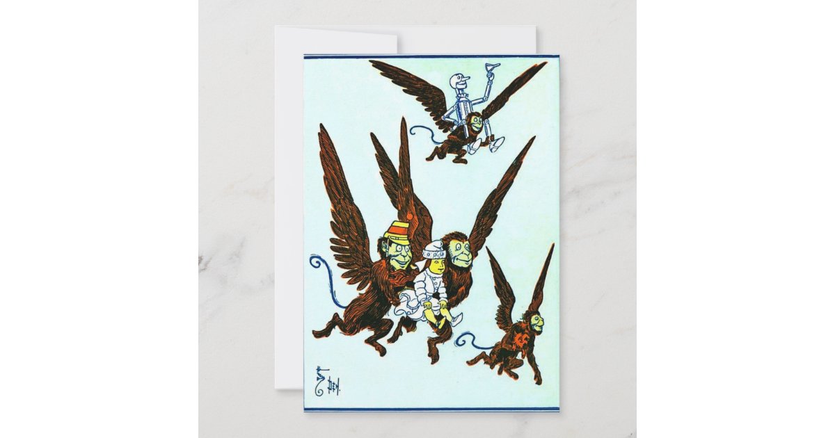 Mago de monos Oz Winged volando monos | Zazzle.es