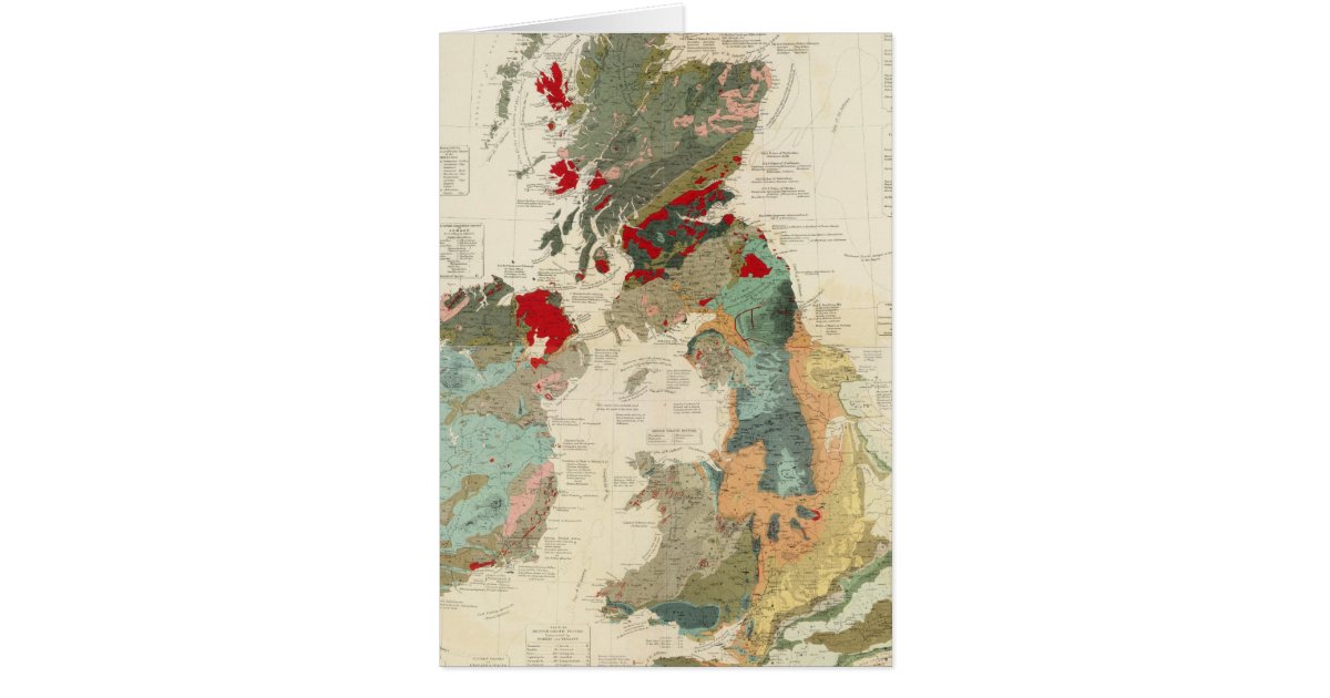 Mapa geológico compuesto, paleontológico | Zazzle.es