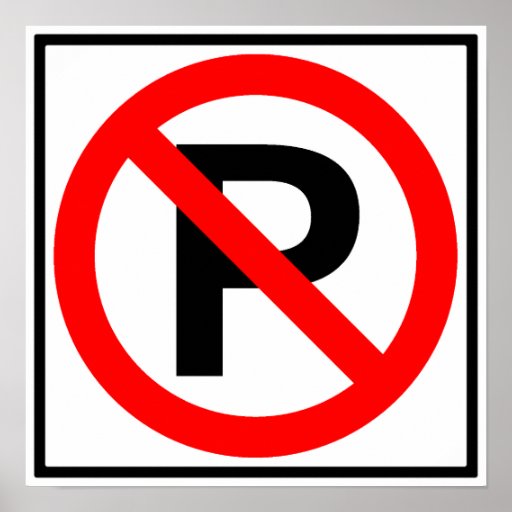 Prohibido parquear - Imagui