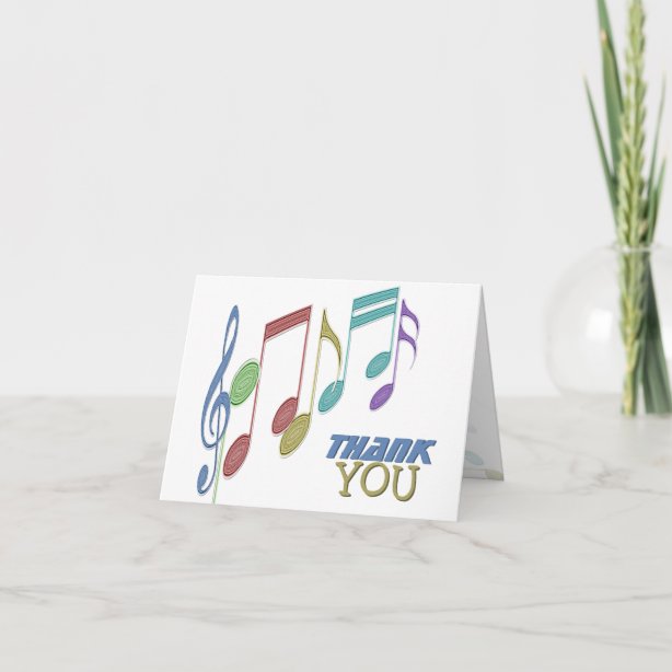Tarjetas Notas Musicales | Zazzle.es