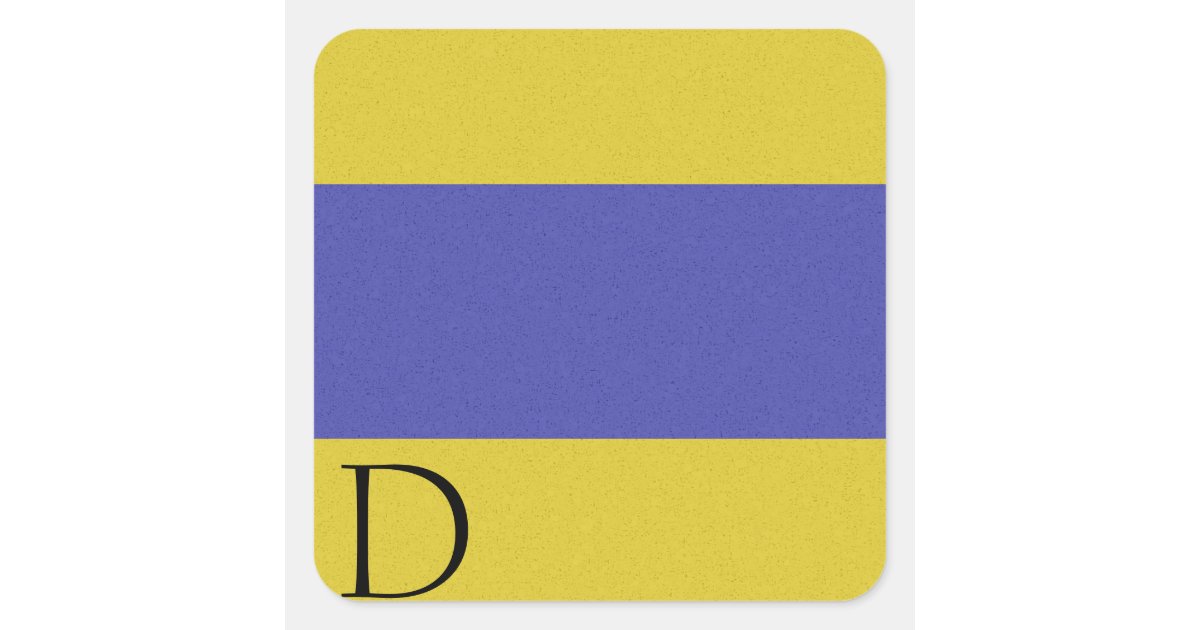 Nautical Signal Flag Alphabet Pegatina D | Zazzle.es