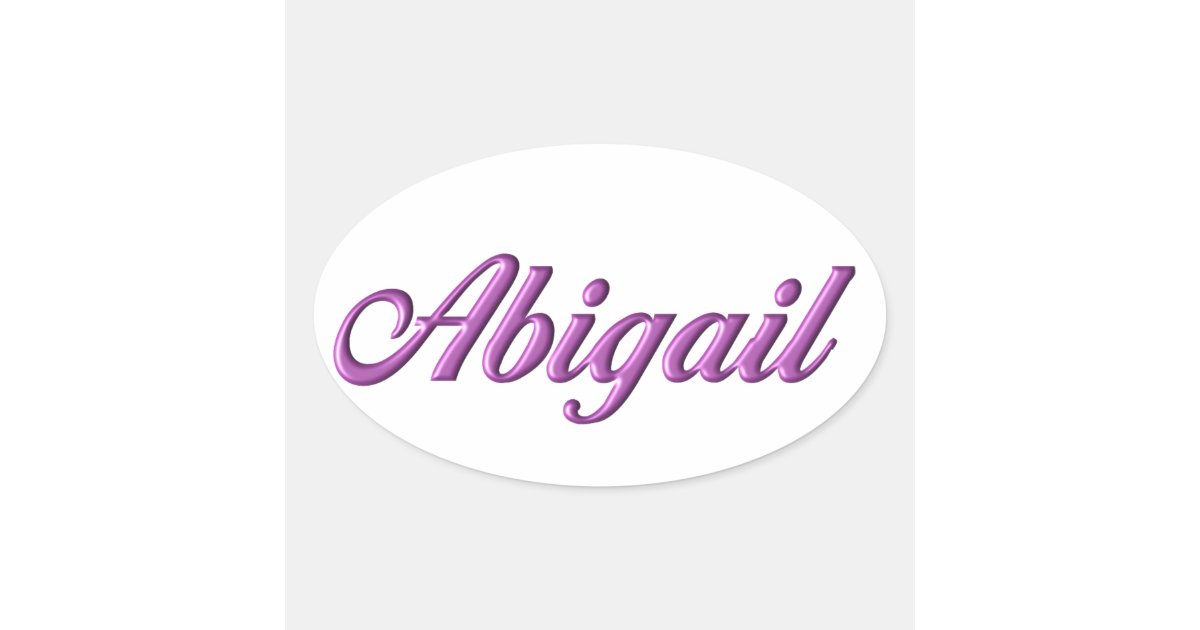 Nombre del pegatina de Abigail | Zazzle.es