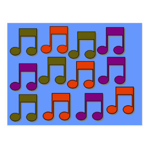 Tarjetas Notas Musicales | Zazzle.es